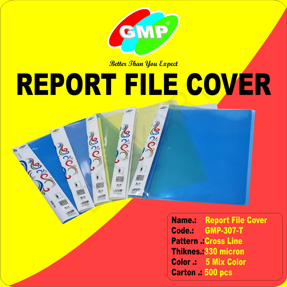 GMP A4 Report File (Pack of 10) – Transparent Document Holders