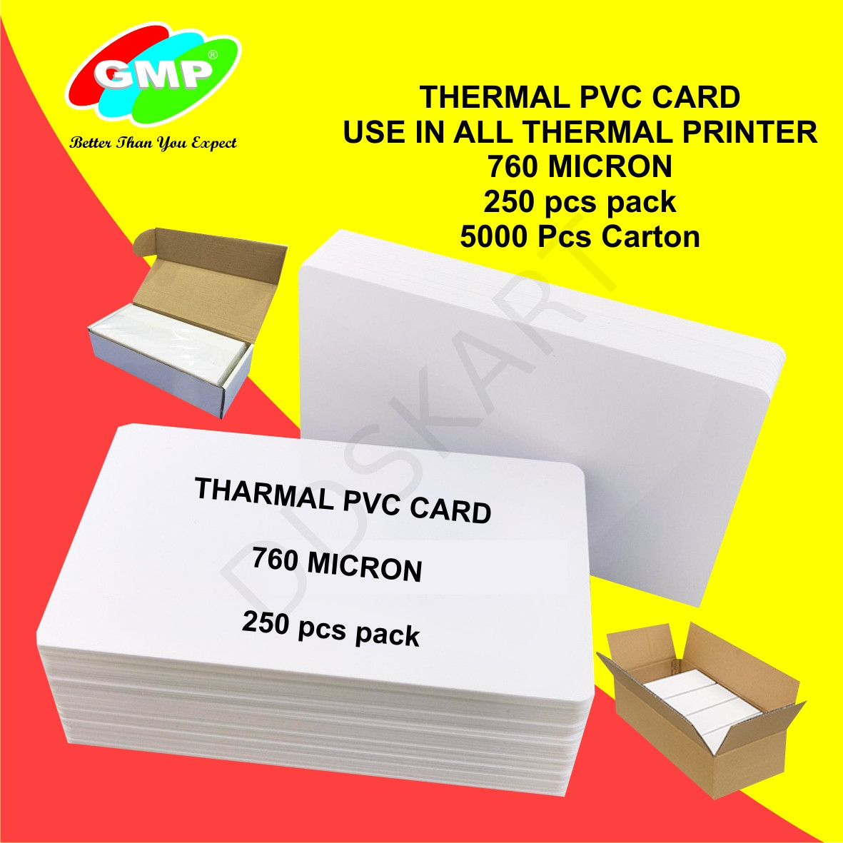 GMP 760 Micron Thermal PVC Card for All Thermal Printers