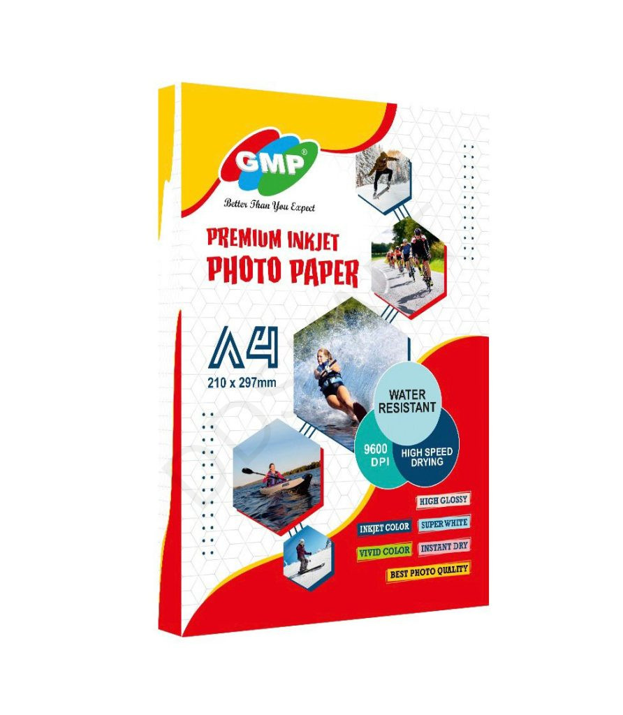 GMP A4 High Glossy 180gsm Double-Sided Inkjet Photo Paper