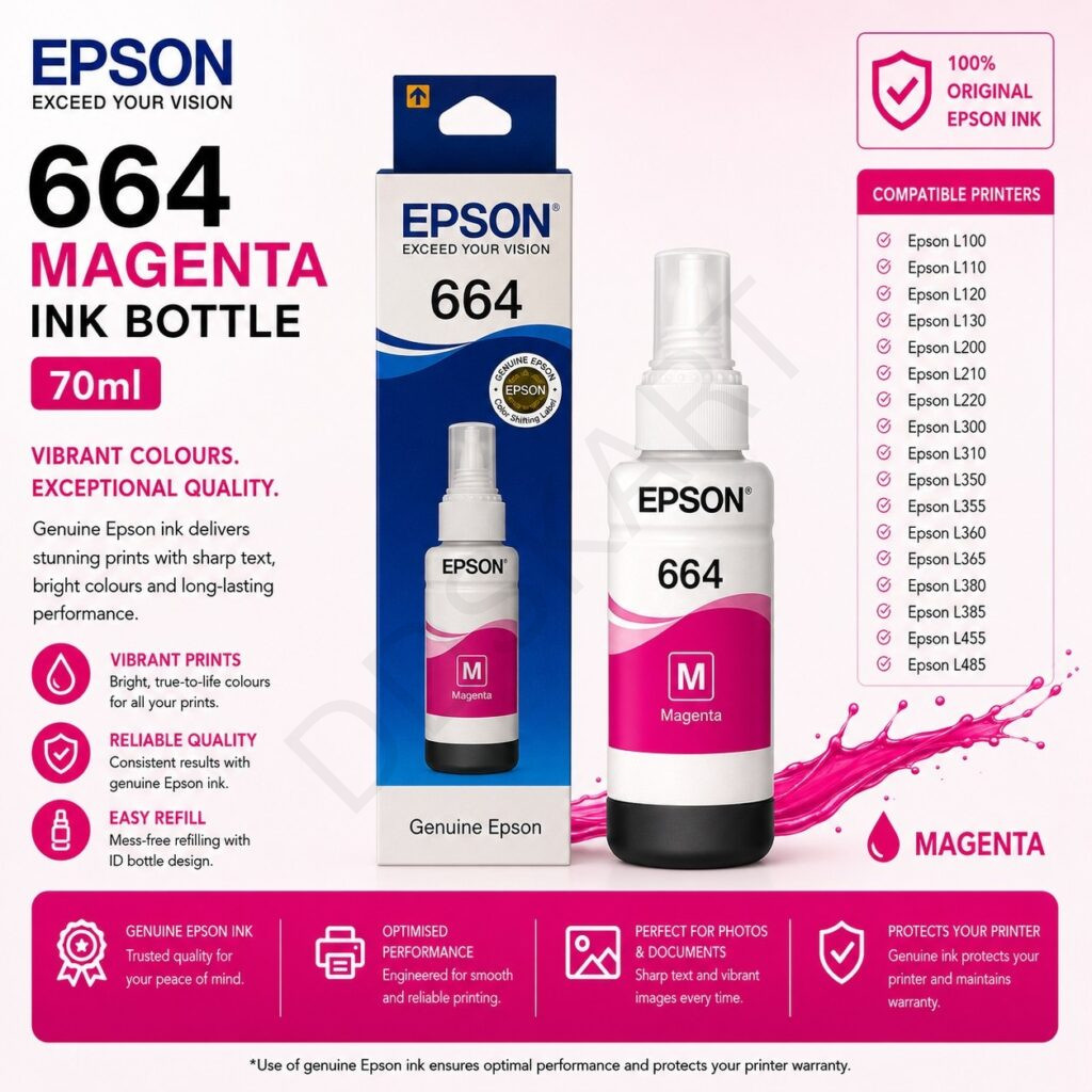 Epson 005 Black Ink Bottle Original 120ML for Epson M Series