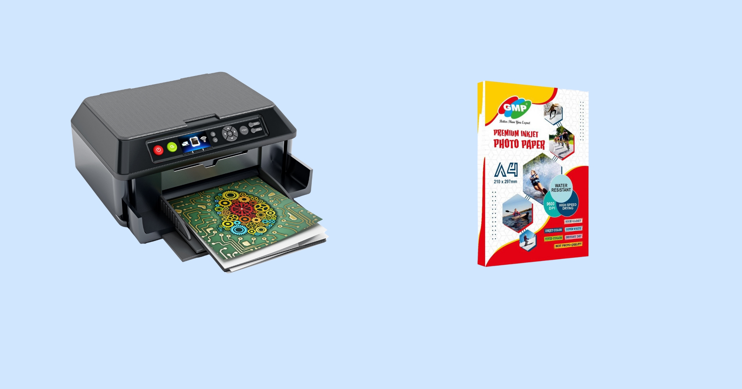 Buy GMP A4 180gsm Inkjet Matte Coated Paper (50 Sheets)