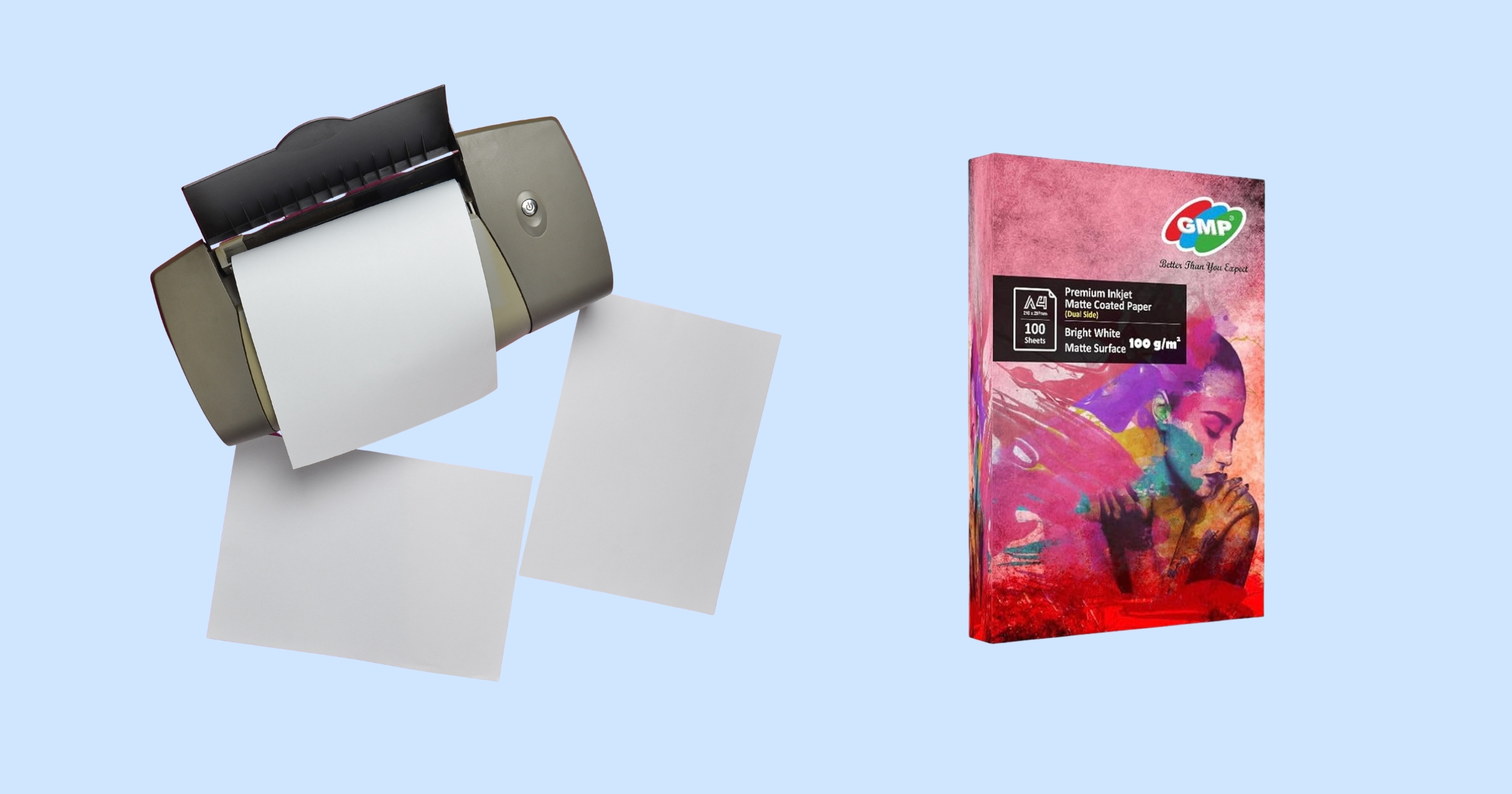 GMP A4 100gsm Inkjet Matte Coated Paper (100 Sheets)